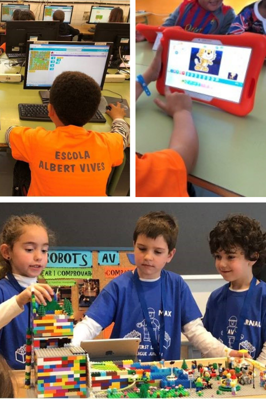Robots and computational thinking at Mn. Albert Vives School in Spain - Code Week