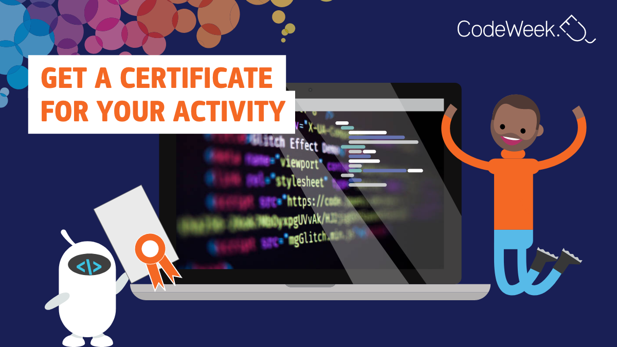 How to get a Code Week Certificate for your activity | Code Week