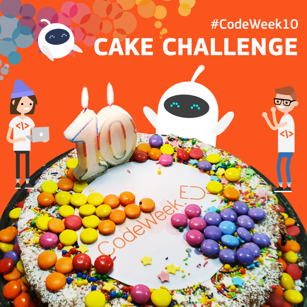 Code Week 10th anniversary cake challenge | Code Week