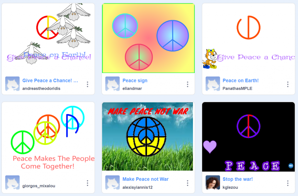 Greek students code for peace | Code Week