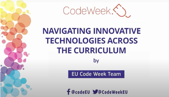 Navigating Innovative Technologies across the Curriculum with an EU Code Week MOOC | Code Week